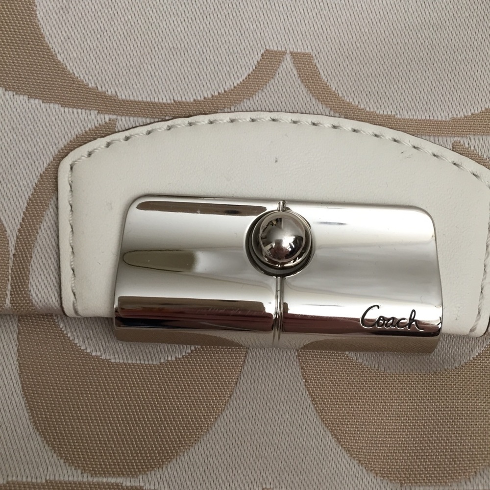 Coach Cream Satchel Bag - Gem